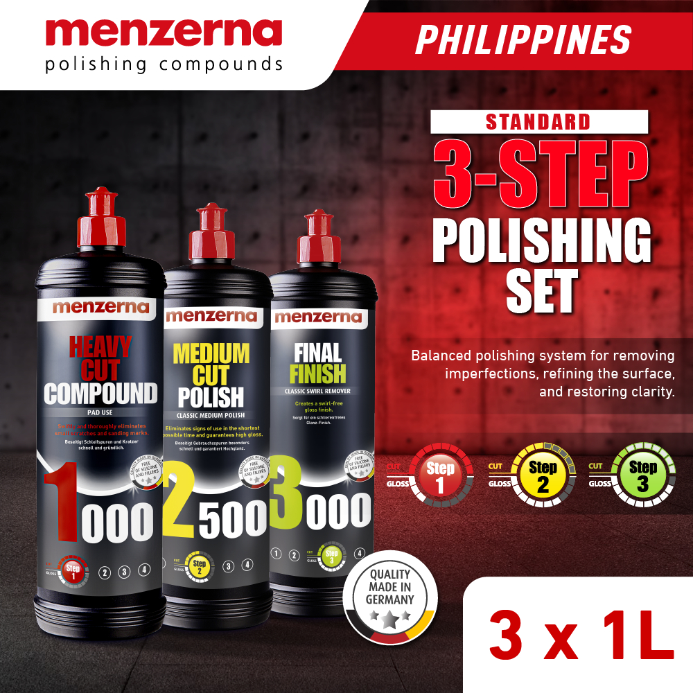 Menzerna Standard 3-Step Polishing Set for Cars / Auto | Shopee Philippines