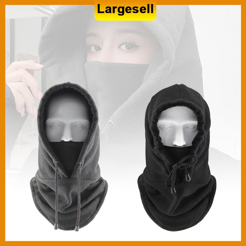 Balaclava Hoodie Hat Full Face Coverage Fleece Balaclava Windproof Hat ...