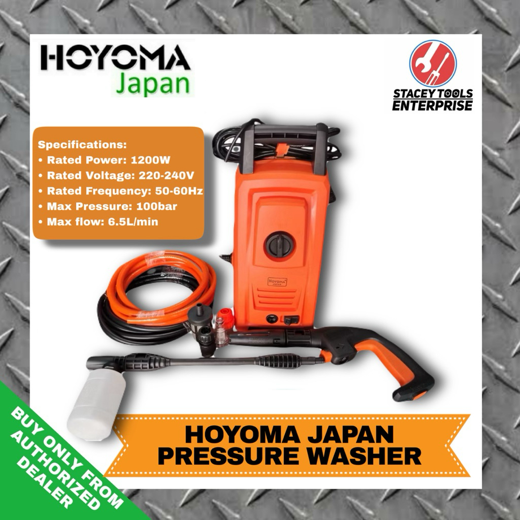 Hoyoma Pressure Washer HT-PW100 1200w 100 bar | Shopee Philippines