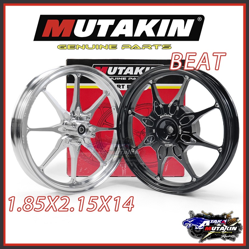 MUTAKIN CNC RB8 Mags For Honda BEAT CARB/FI Front Disc 4 Holes Rear ...