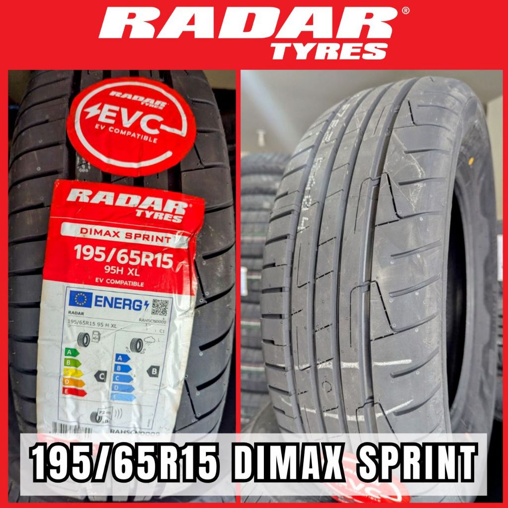 RADAR 195/65R15 DIMAX SPRINT EV COMPATIBLE TUBELESS 95H XL GFG STYLE ...