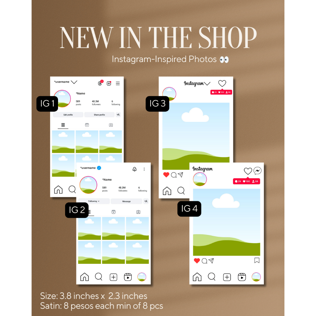 Instagram Inspired Photo Prints | Shopee Philippines