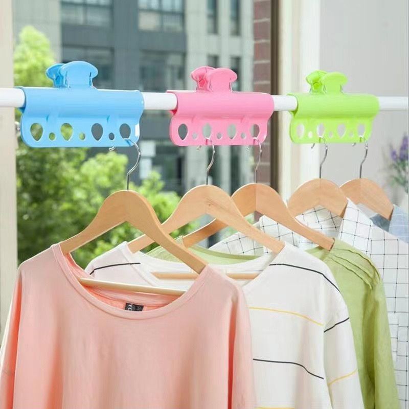 1PC Plastic Windproof Clamp Clothesline Pole Quilt Drying Clip Outdoor ...