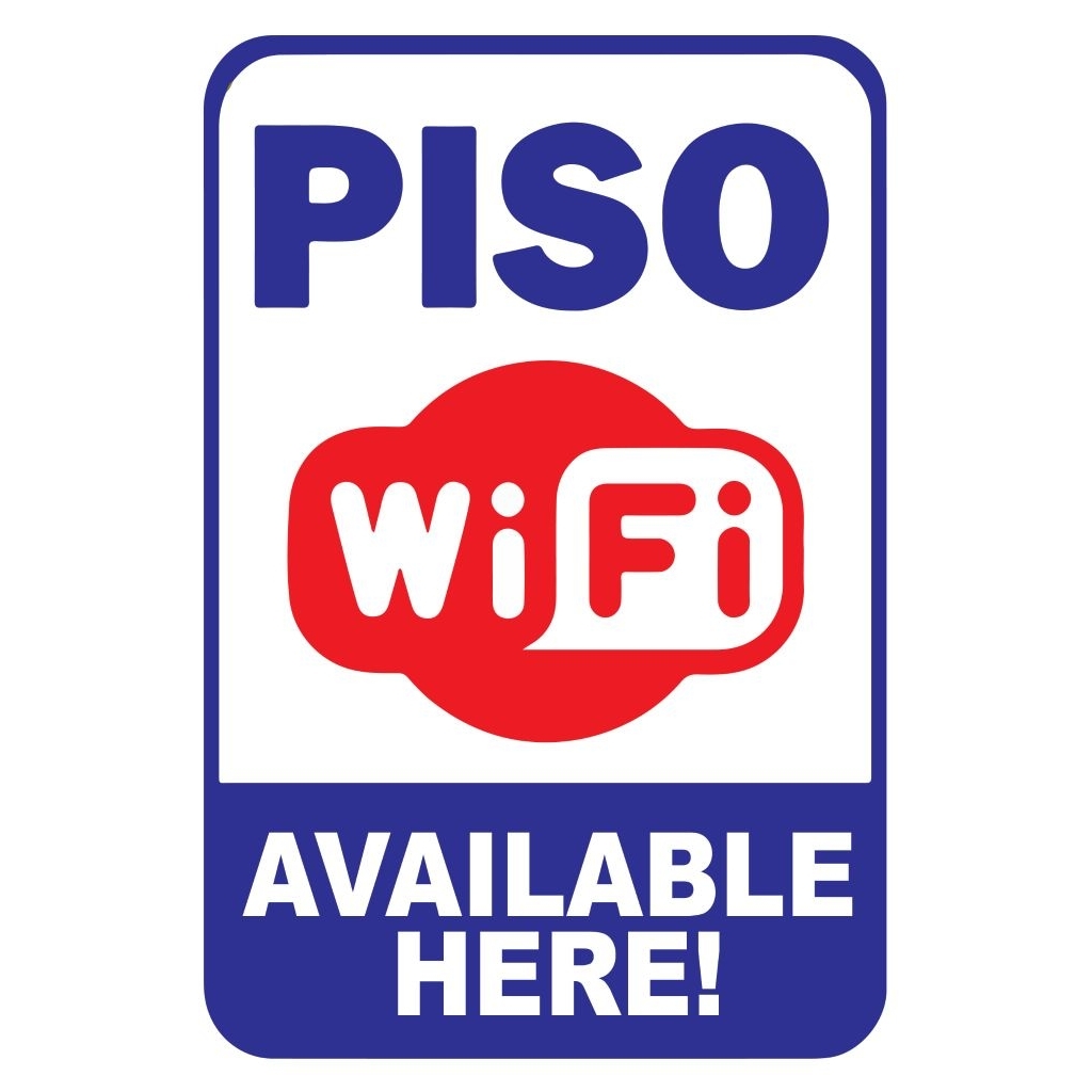 Signage Ready Print Piso Wifi Laminated and Tarpaulin | Shopee Philippines