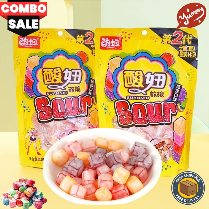 COCO Sour Gummy Assorted Flavor Taste Upgrade | 30packs Per Inner ...