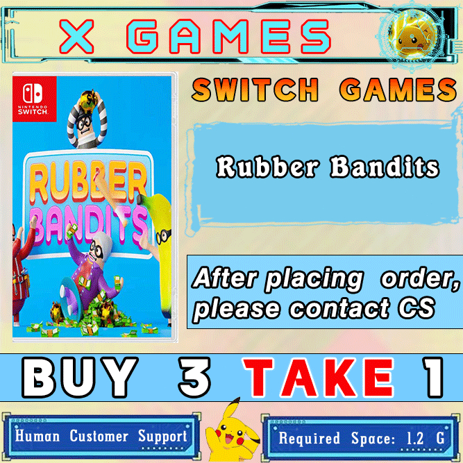 Rubber Bandits Nintendo Switch Game （BUY 3 TAKE 1) | Shopee Philippines