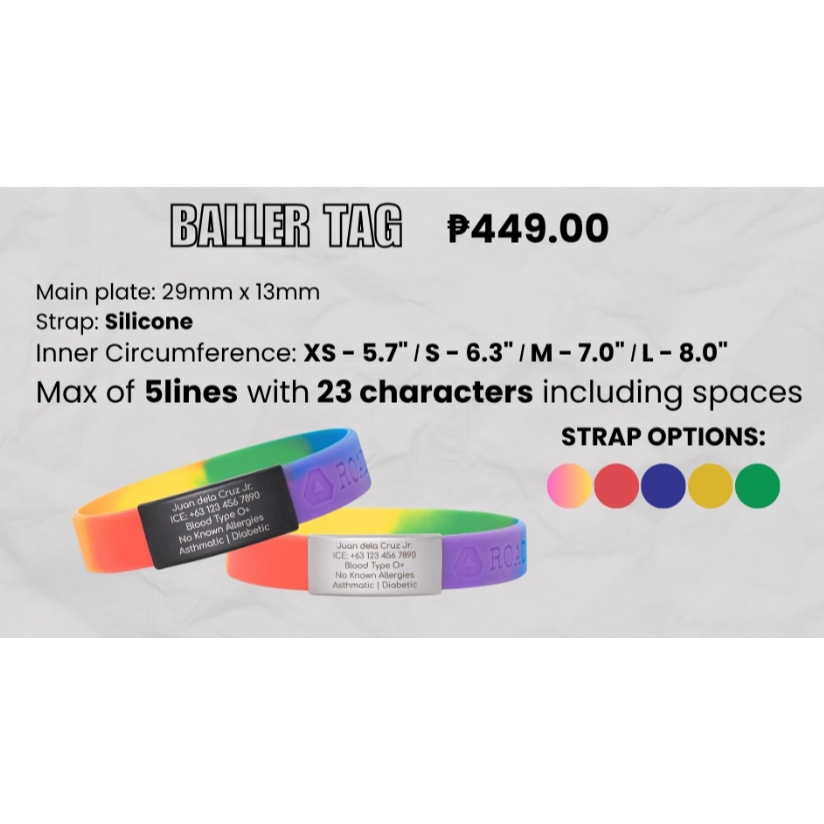 BALLER TAG - WRIST TAG | Shopee Philippines