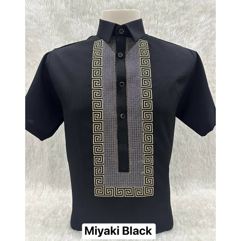 Estilo Barong Miyaki Fabric Polo | Shopee Philippines