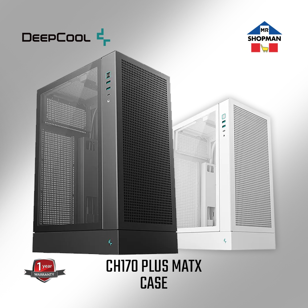 Deepcool CH170 PLUS MATX/ITX Case Black | White PC Chassis Desktop Case | Shopee Philippines
