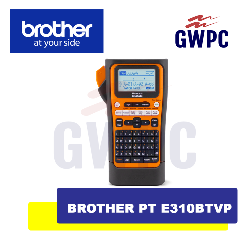 Brother PT-E310BTVP Handheld Label Printer with Bluetooth USB-C E310 ...