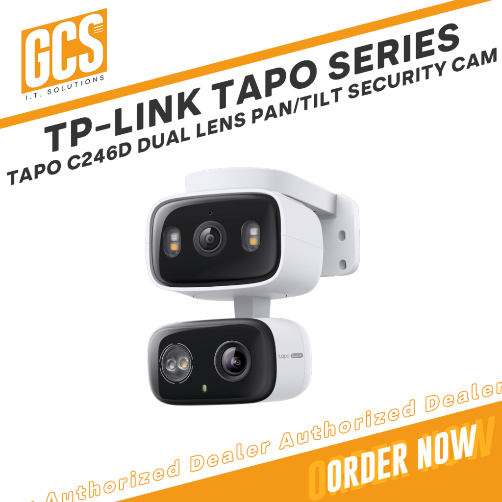 TP-Link Tapo C246D 3MP 2K Indoor / Outdoor Dual Lens Pan/Tilt Security Camera | Shopee Philippines