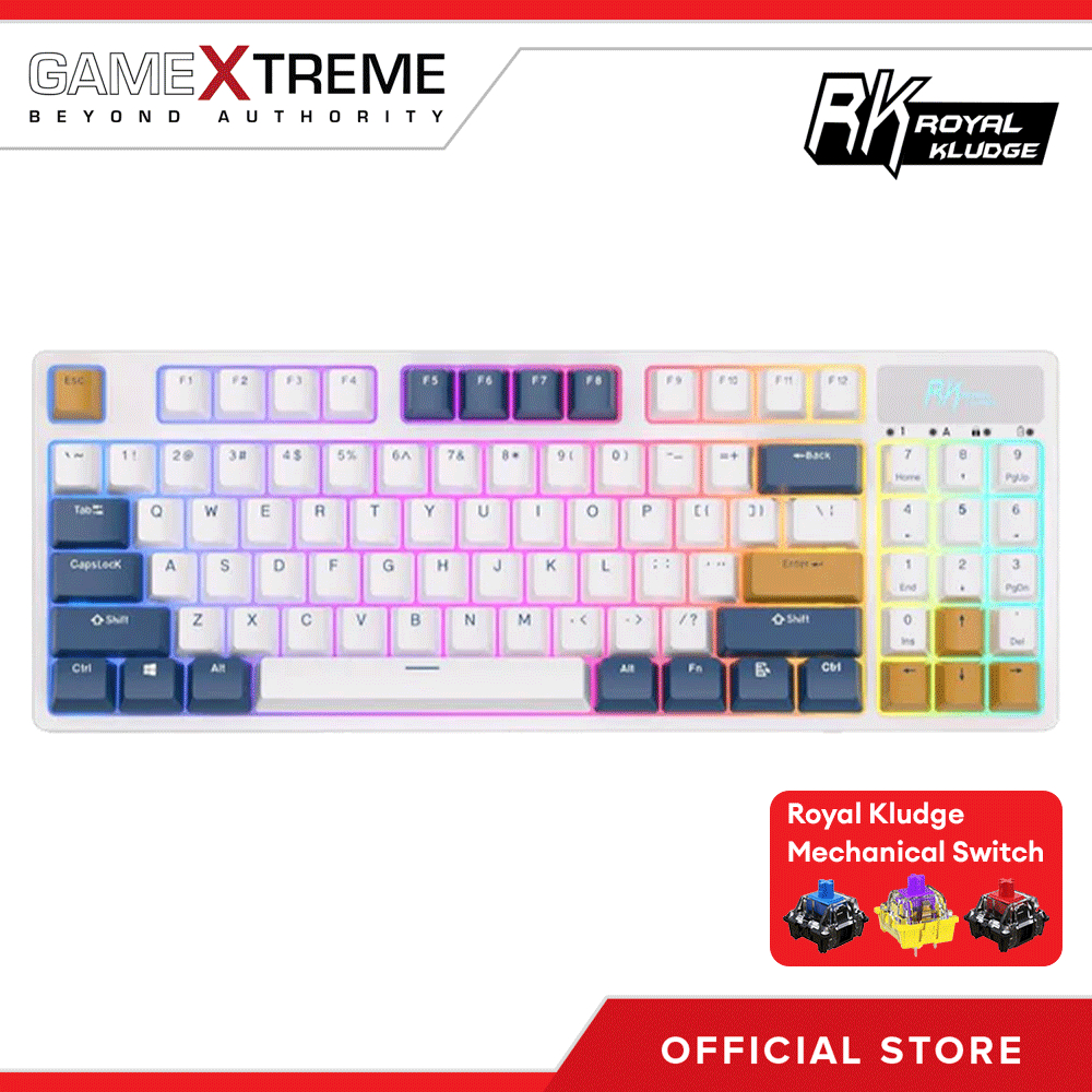 Royal Kludge RK89 Tri Mode RGB 89 Keys Hot Swappable Mechanical ...