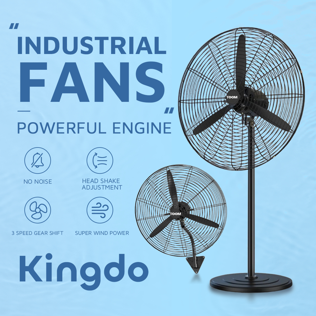 30 Inch Industrial Fan Heavy Duty Electric Fan Three Speed Wall/Stand ...