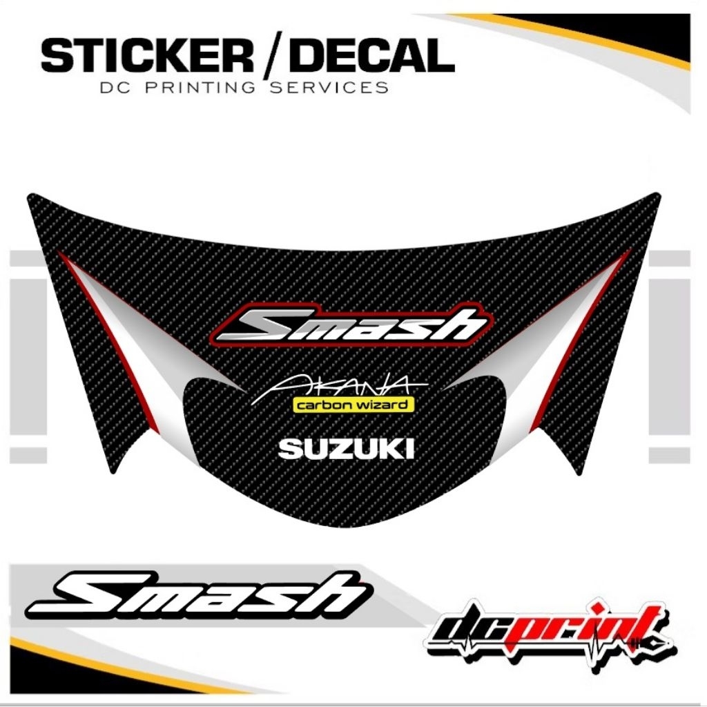 Suzuki Smash 115 Visor Stickers Laminated | Shopee Philippines