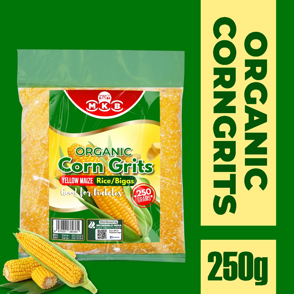 Organic Corn Grits Yellow Maize Rice 250g | Shopee Philippines