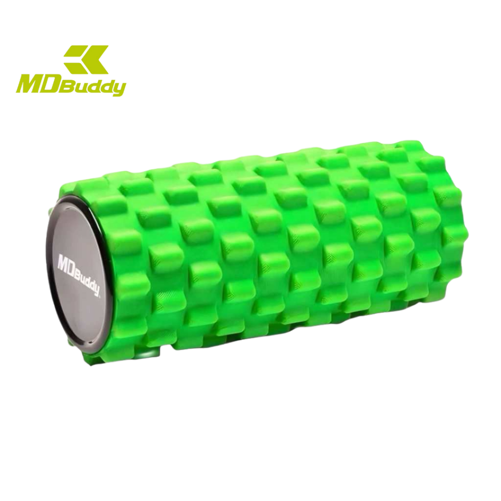 MDBuddy Yoga Roller – 33×14cm EVA Foam with ABS Core & End Caps ...