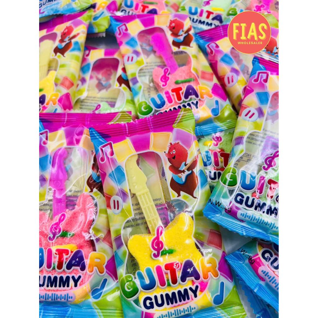 30 pcs Guitar Gummy Candy Wholesale Paninda | Shopee Philippines
