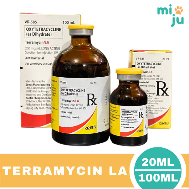 Zoetis Terramycin LA (20ml/100ML) - For Animal Use | Shopee Philippines