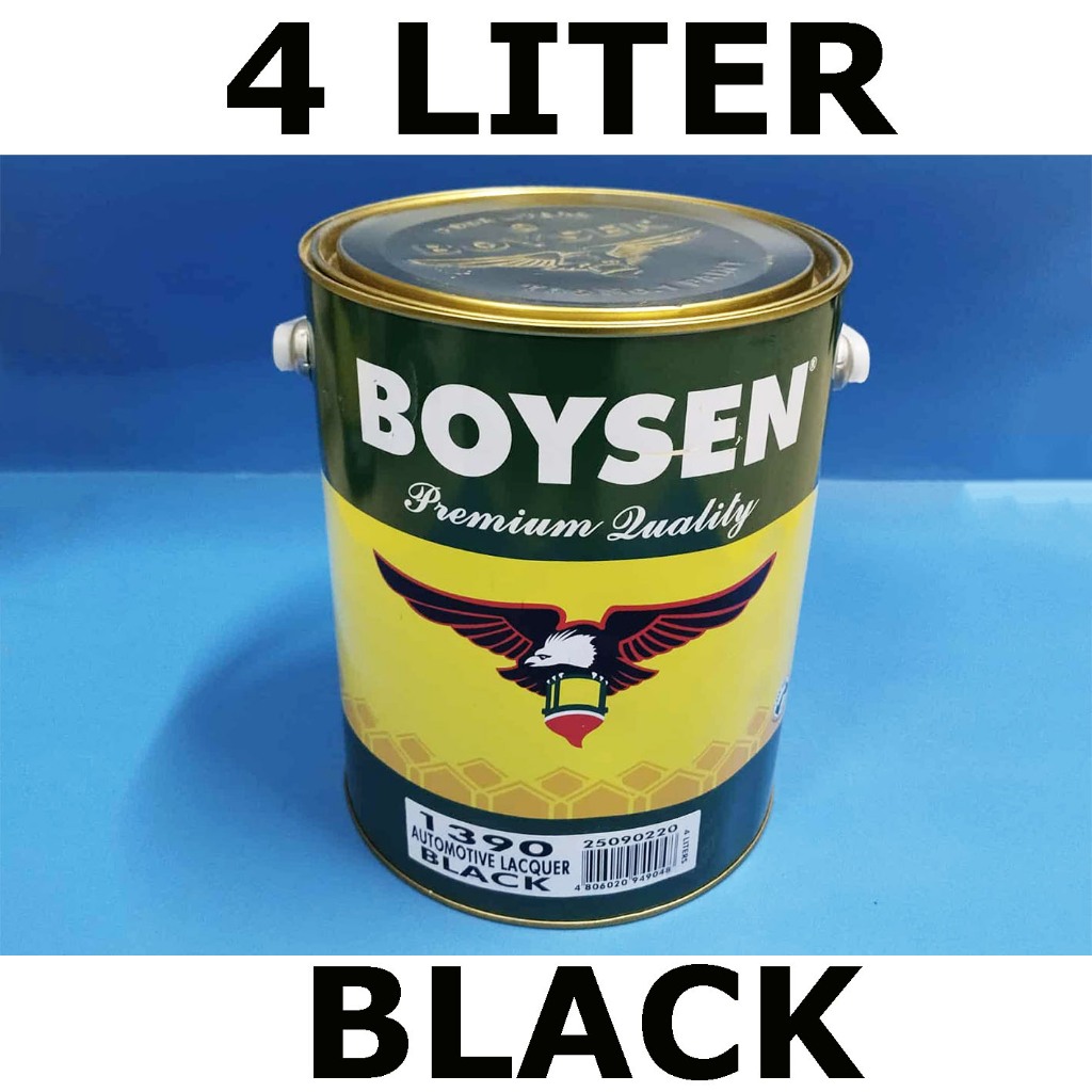 ( 4 LITER ) BOYSEN AUTOMOTIVE LACQUER == BLACK B-1390 == 1 GALLON ...