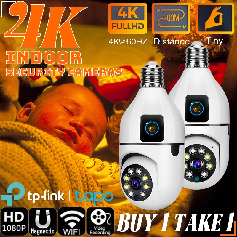 TP-LINK CCTV Bulb Camera With Audio Surveillance Wifi Wireless 16MP ...