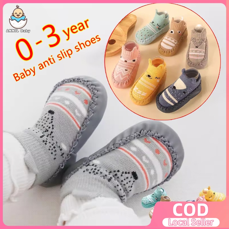ANNIL Baby walking shoes sandals Cartoon Cute Boy Slippers baby socks ...
