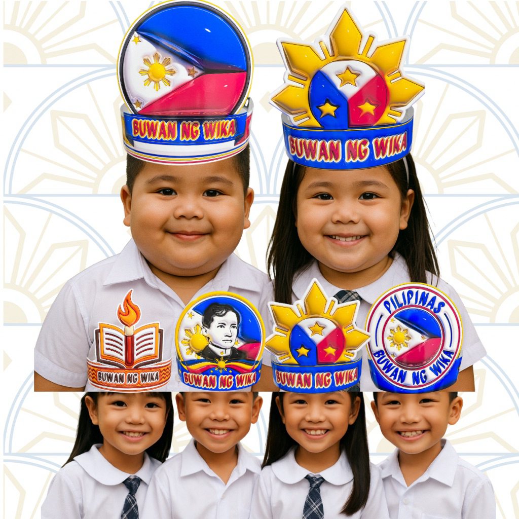 [DAILY SHIPMENT] 3D BUWAN NG WIKA HEADDRESS COSTUME KIDS SCHOOL | Shopee Philippines