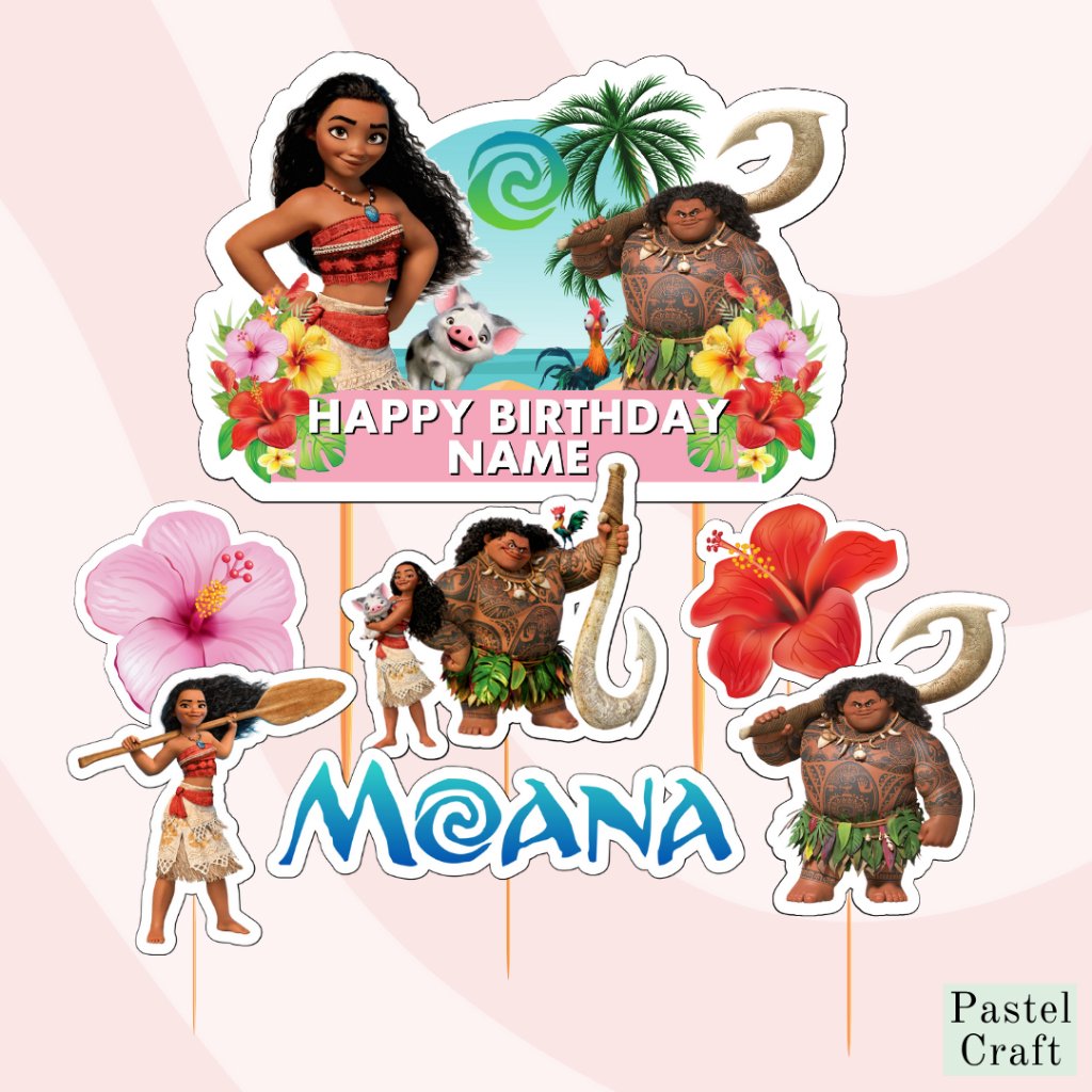 Moana Customized Cake Topper | Shopee Philippines