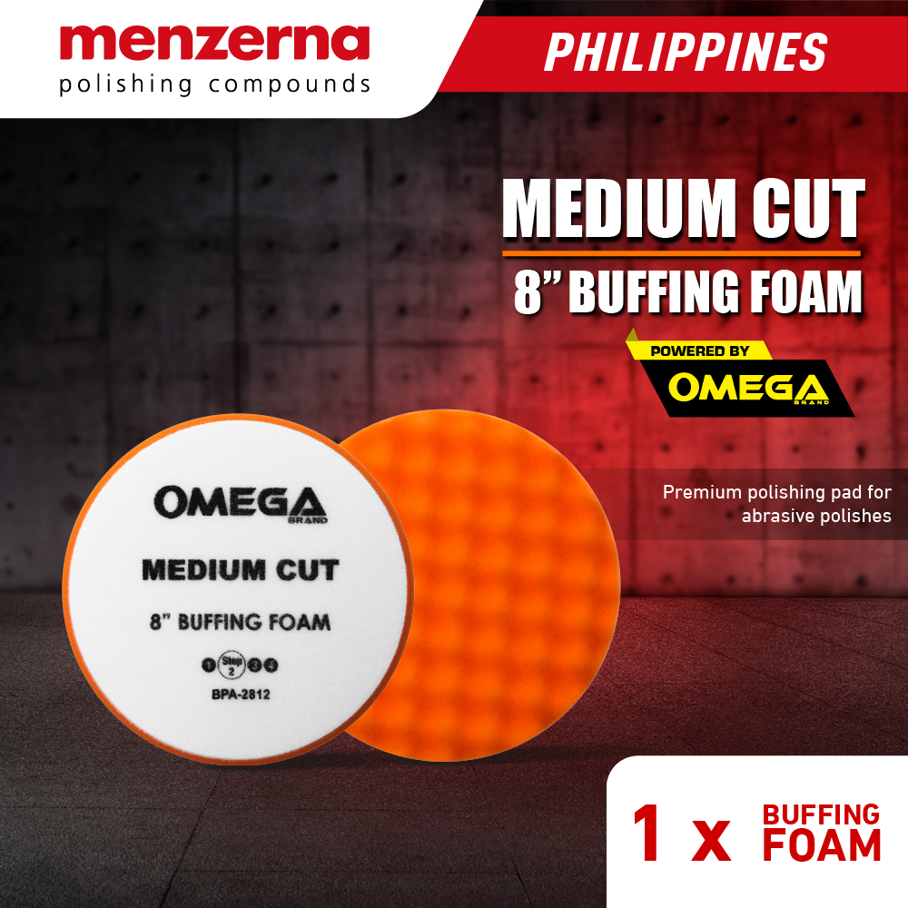 OMEGA Medium Cut Buffing Foam 8" for Cars / Auto | Shopee Philippines