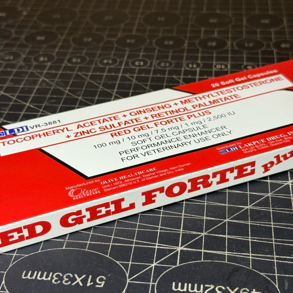 RED GEL FORTE PLUS 20softgel capsule | Shopee Philippines