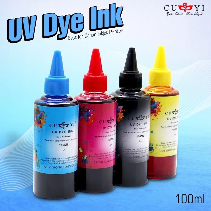 Cuyi Continuous Refillable Dye Ink 100ml For Inkjet Printer Canon ...