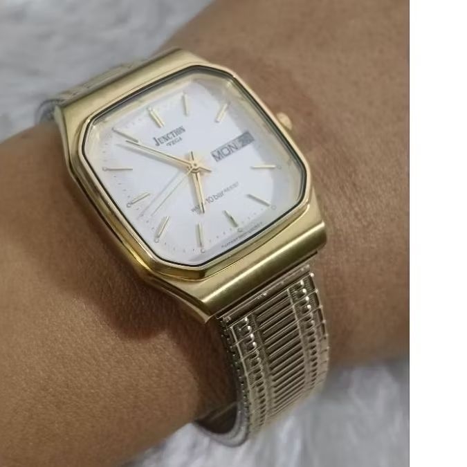 Junction Vega Citizen Vintage White Dial square Mens Watch | Shopee ...