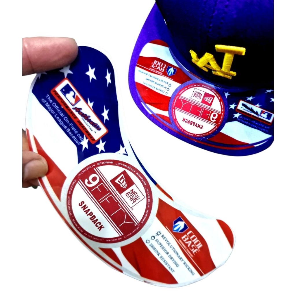 2pcs New Era 9fifty Stickers for visor ( Water resistant) With Freebies ...