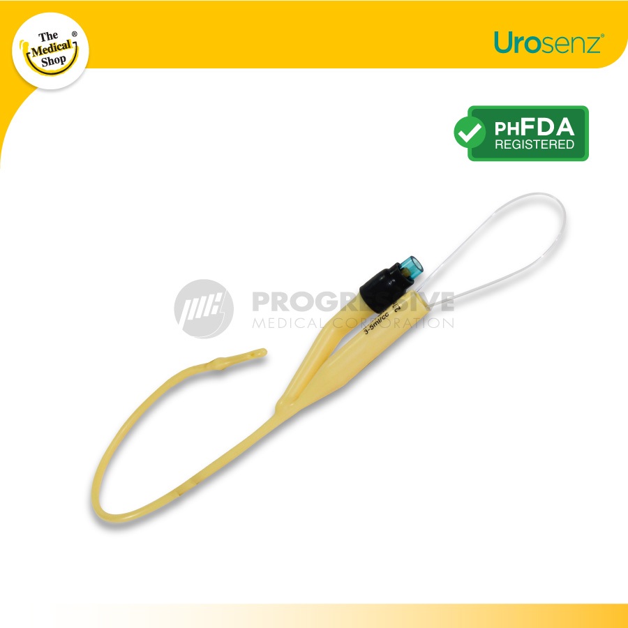 Urosenz Latex Foley Catheter, 2-Way w/ Stylet (sold by box of 10s ...
