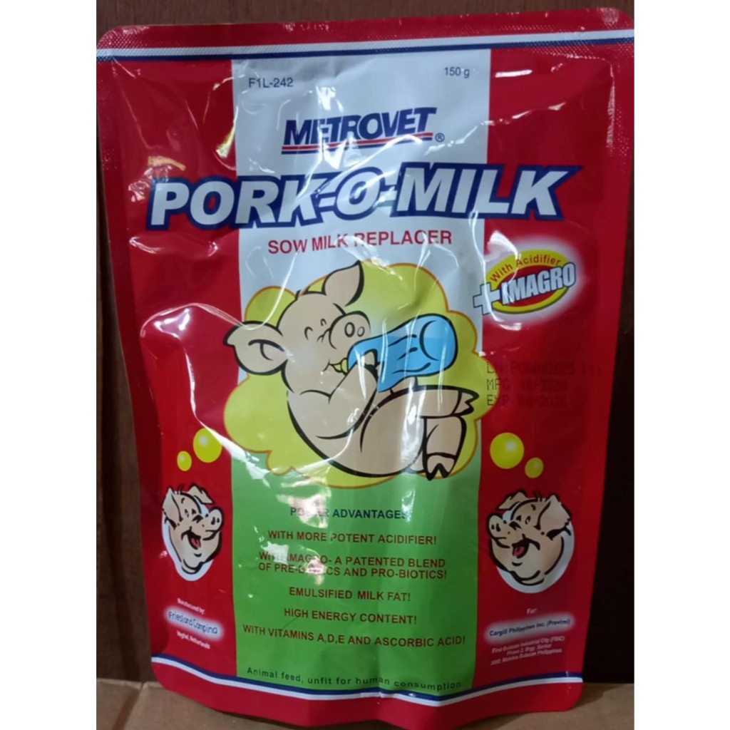 PORK-O-MILK 150g (sow milk replacer) | Shopee Philippines