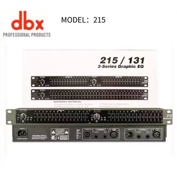 DBX 215 /131 2-Series Graphic Equalizer, Dual Channel 15-Band Equalizer ...