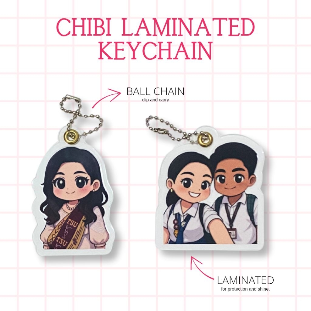 Chibi Laminated Keychain | Nectarize Photo Chibi Keychain – Laminated ...