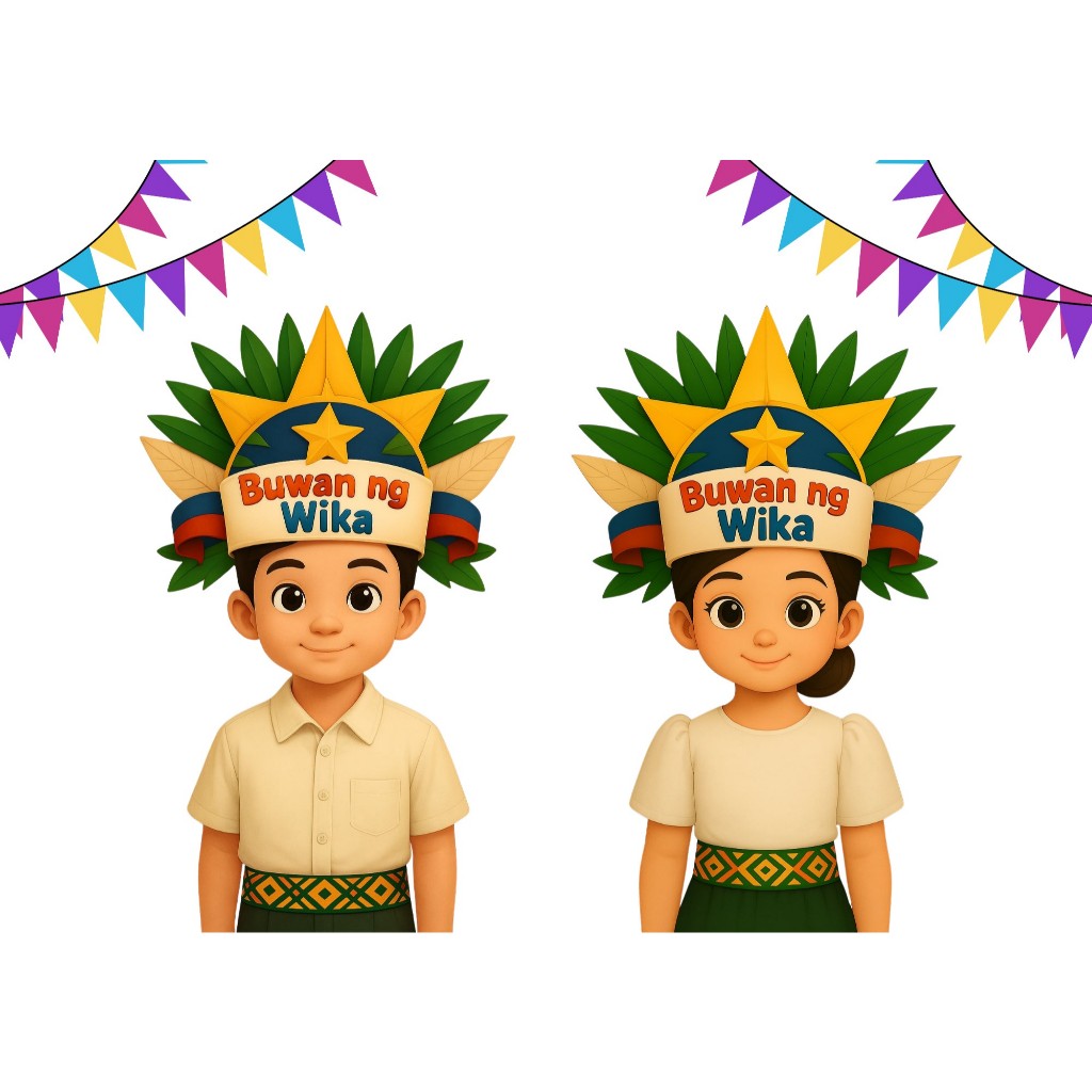 Buwan ng Wika Headdress for Kids – Ready to Wear Filipino Costume ...
