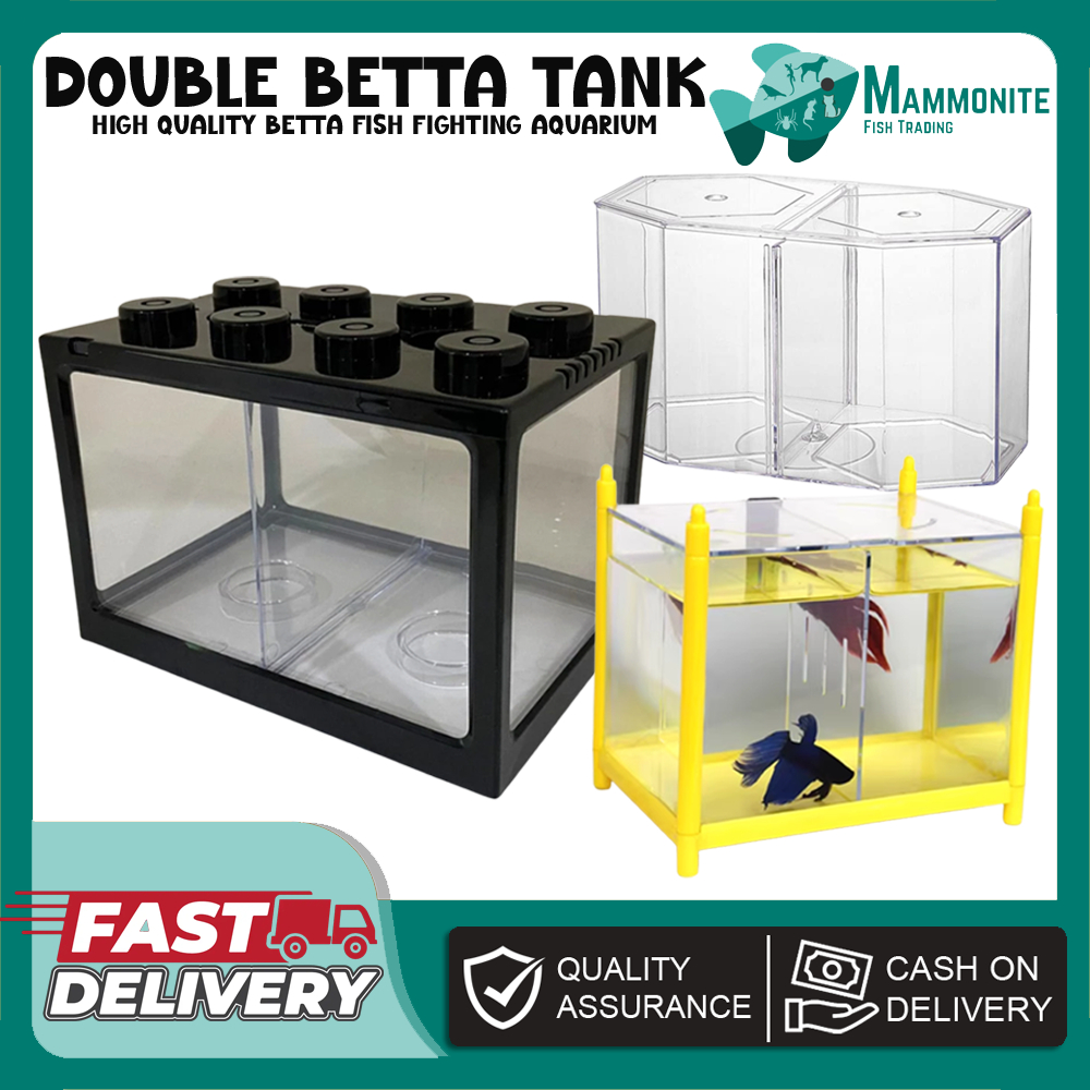 Big Double Leg0 Betta Tank Acrylic Betta Fish Fighting Fish Aquarium ...