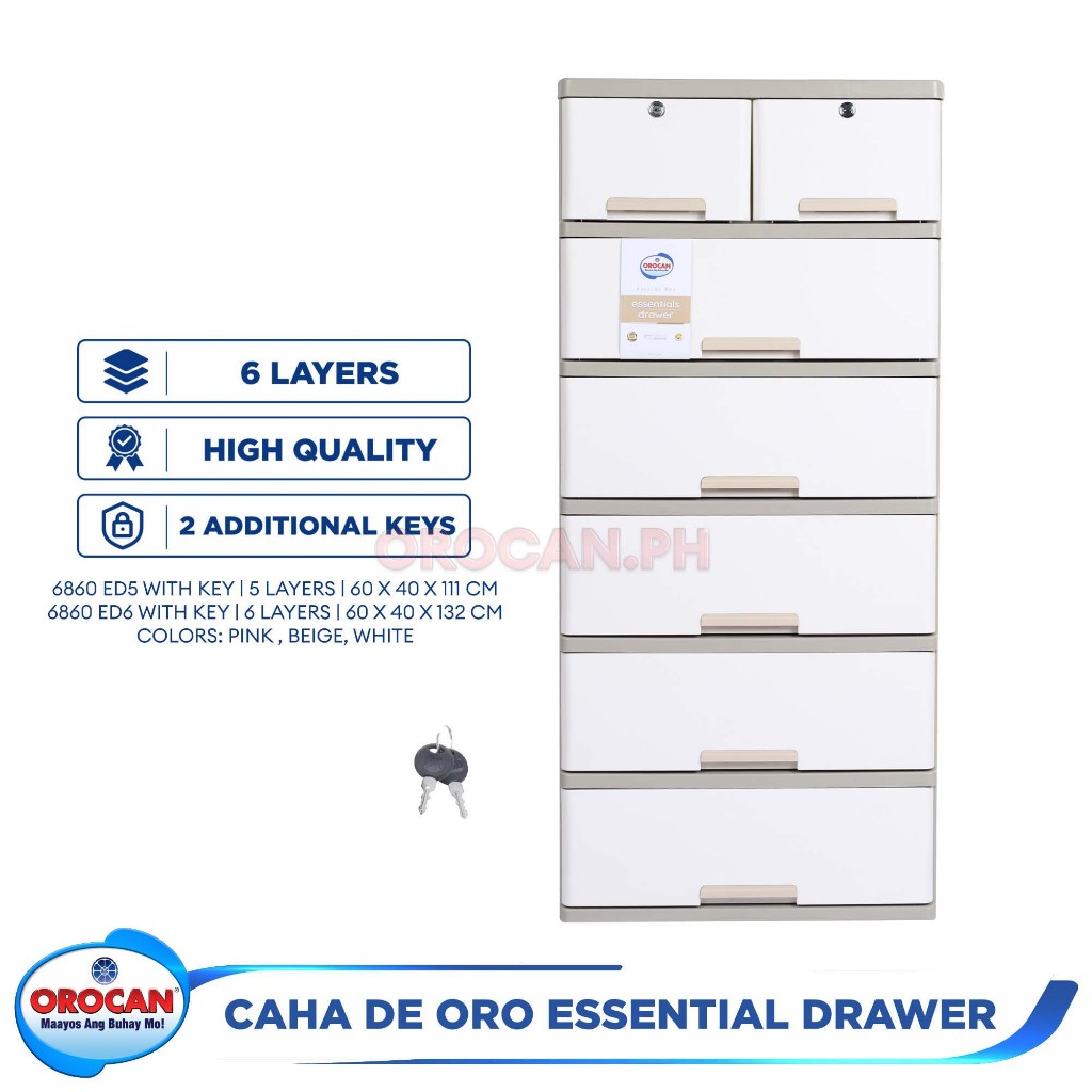 Orocan Essential Caha De Oro 6 Layer High Quality Drawer With 2/Lock ...