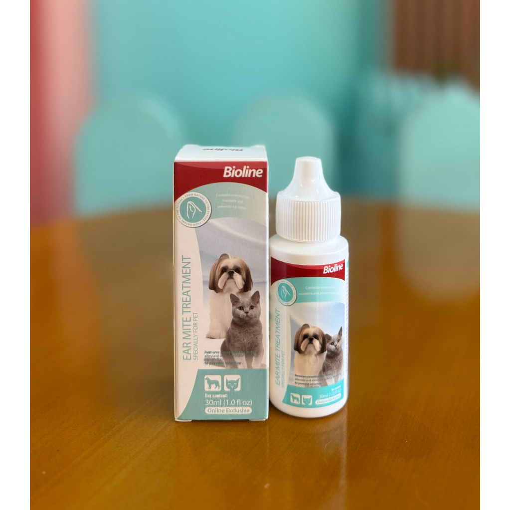 Bioline Earmite treatment 30ml (for dogs and cats) new packaging Ear ...