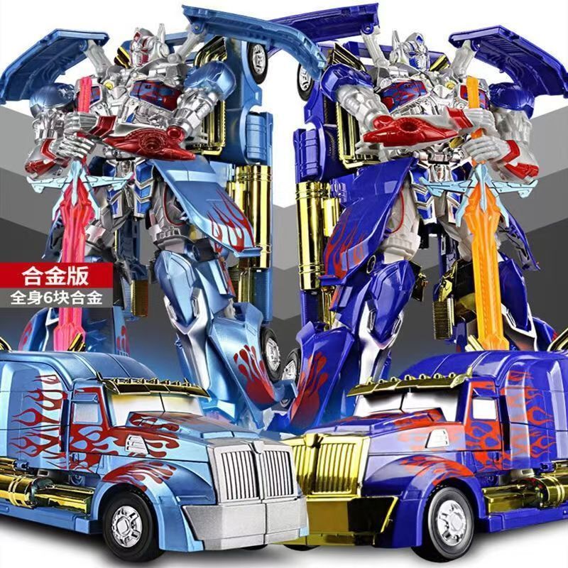 Oversized Transformers Model Car Robot Optimus Prime & Bumblebee Figure ...