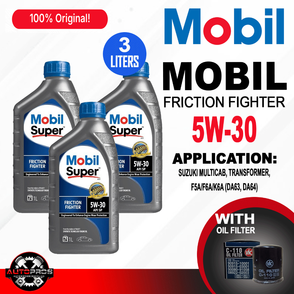 Mobil Super Friction Fighter 5W-30 3 liters for SUZUKI Multicab ...