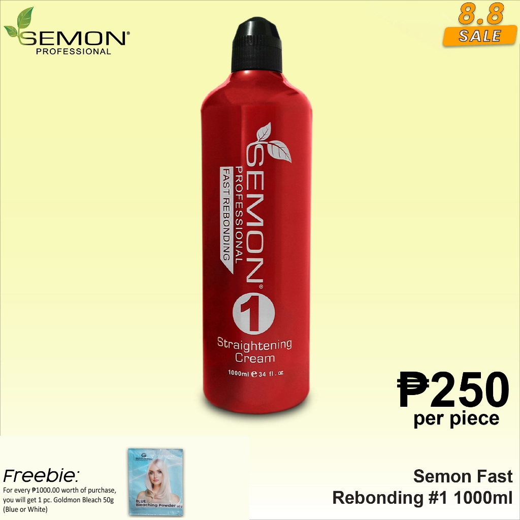 Semon Rebonding Fast Red #1 ONLY 1000ml | Shopee Philippines