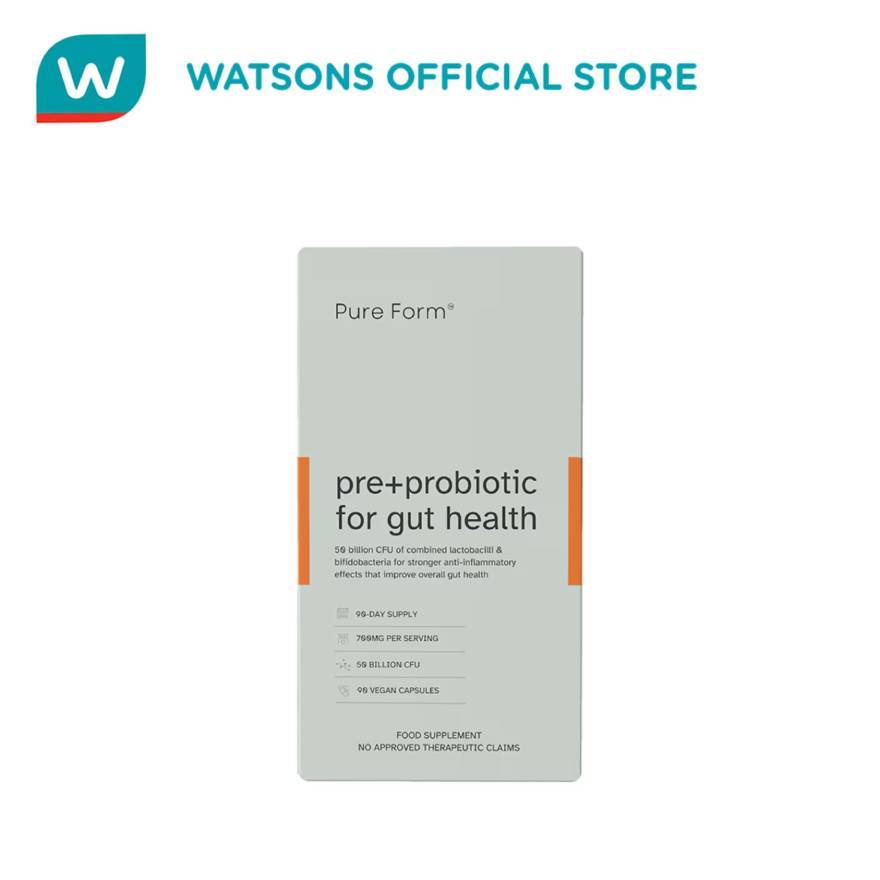 PURE FORM Pre+Probiotic for Gut Health Capsule | Shopee Philippines