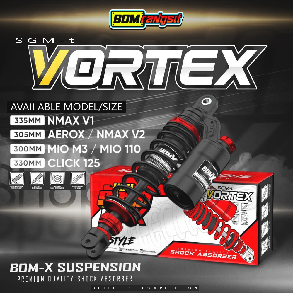 BOMRANGSIT Vortex Suspension Premium Quality Shock Absorber (NMAX,V1 ...