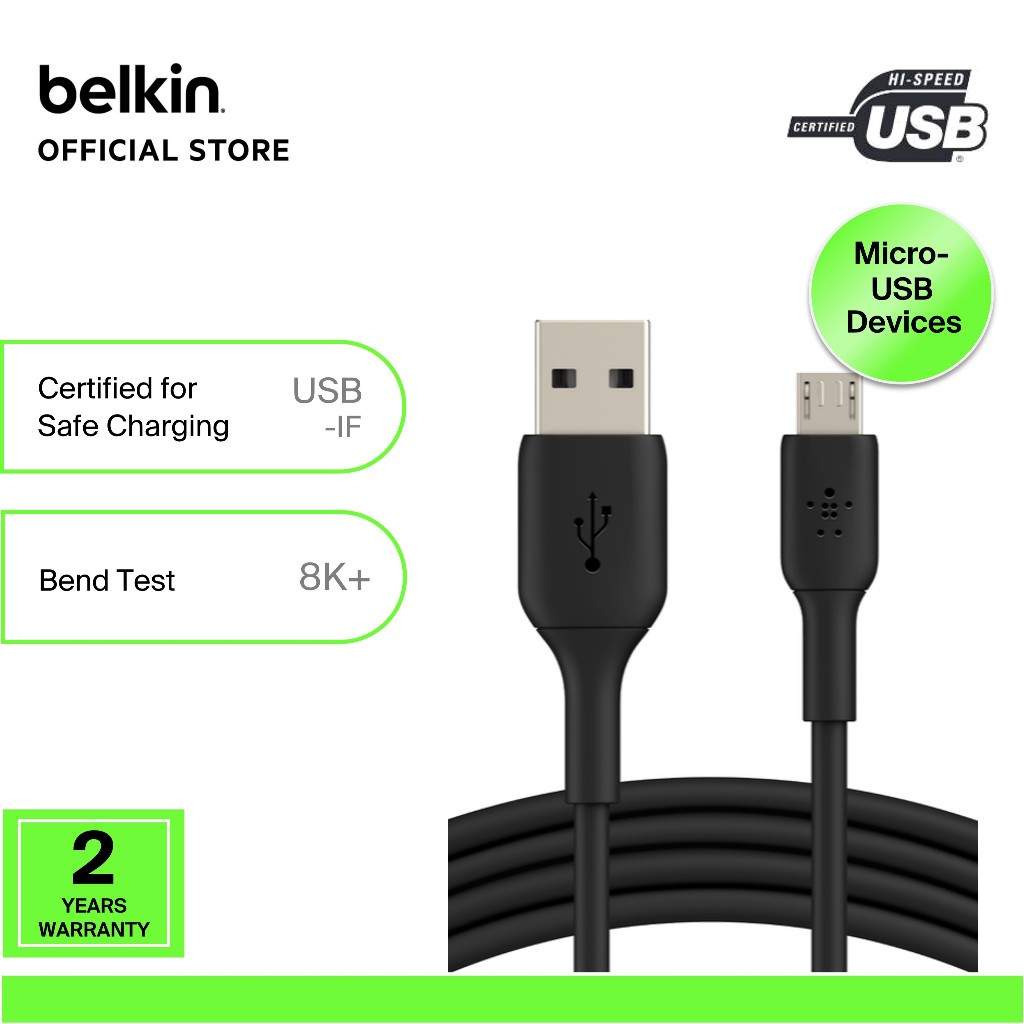 Belkin BOOST↑CHARGE™ USB-A to Micro-USB Cable | Shopee Philippines