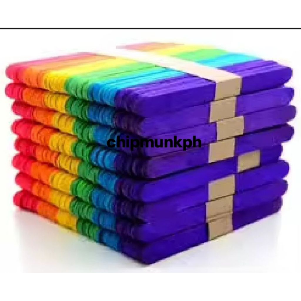 Colored Popsicle Stick, Colored Wooden Popsicle stick, Colored Ice ...