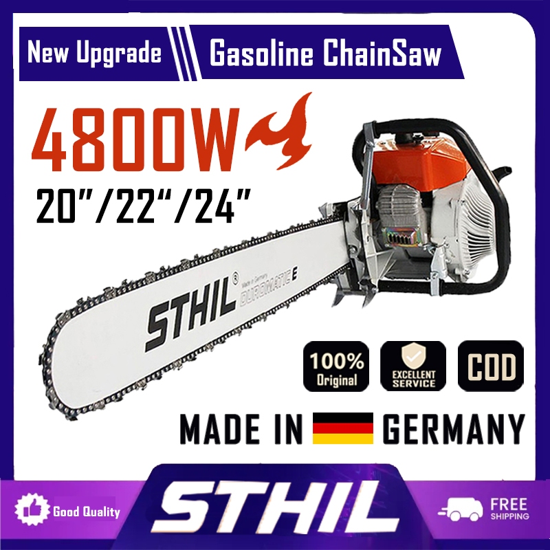 Chainsaw 24 Inches Gasoline Portable Chainsaw 52/58cc Chain Saw ...