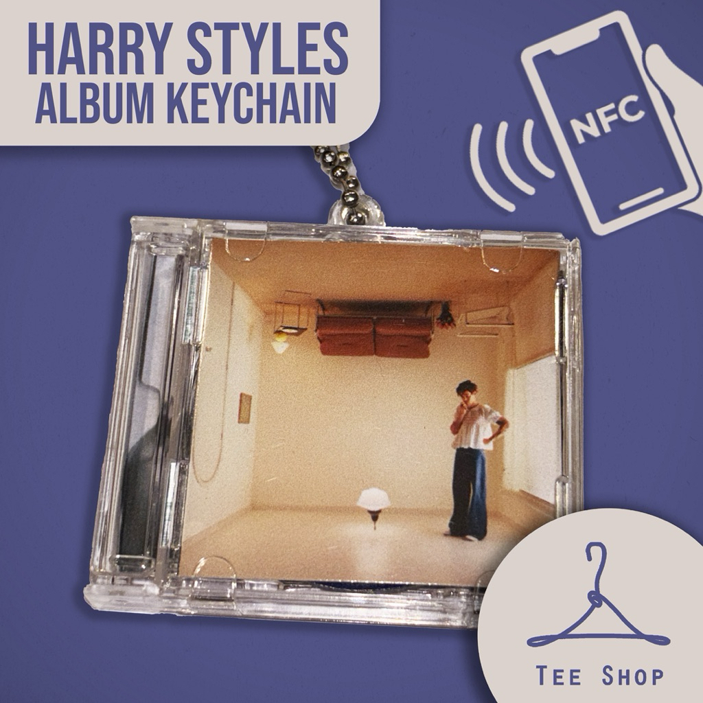 Harry Styles acrylic Keychain NFC Enabled (Spotify or Apple Music ...