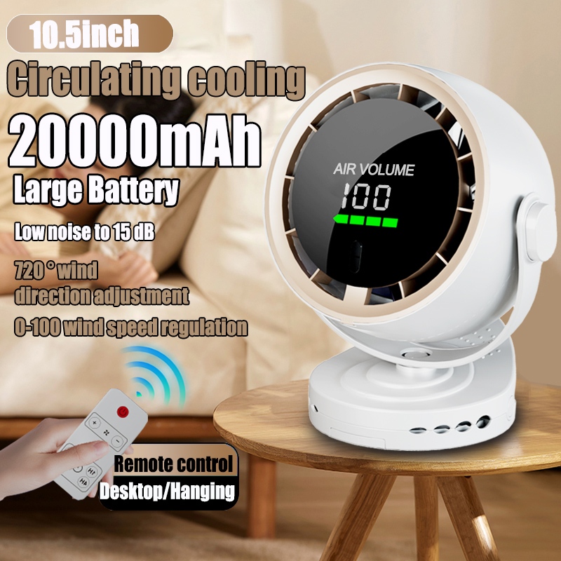 【Turbine cooling】Turbo desk Fan 720° Strong Wind Electric Fan ...